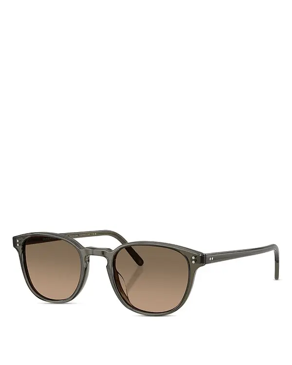 Oliver Spencer Fairmont Round Sunglasses 49mm - Brown
