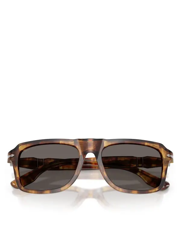 Persol 55mm Rectangular Sunglasses