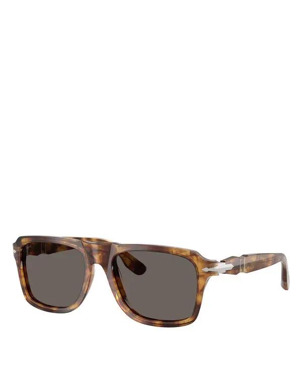 Persol 55mm Rectangular Sunglasses