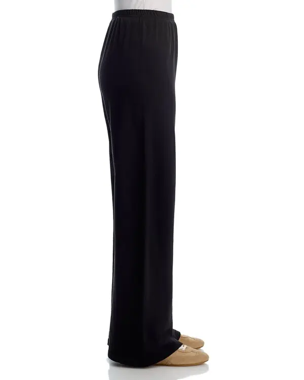 Aqua Macy Wide Leg Sweatpants - Black