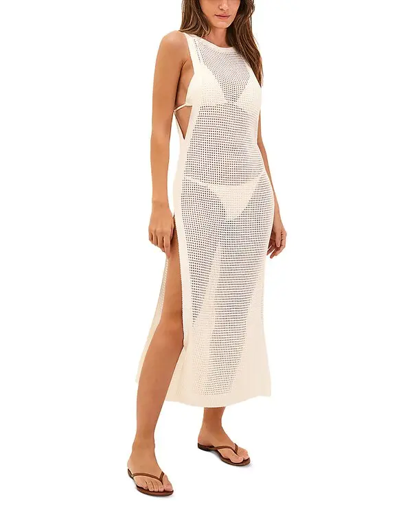 VIX PAULA HERMANNY Hanna Knit Swim Cover-up - Firenze White