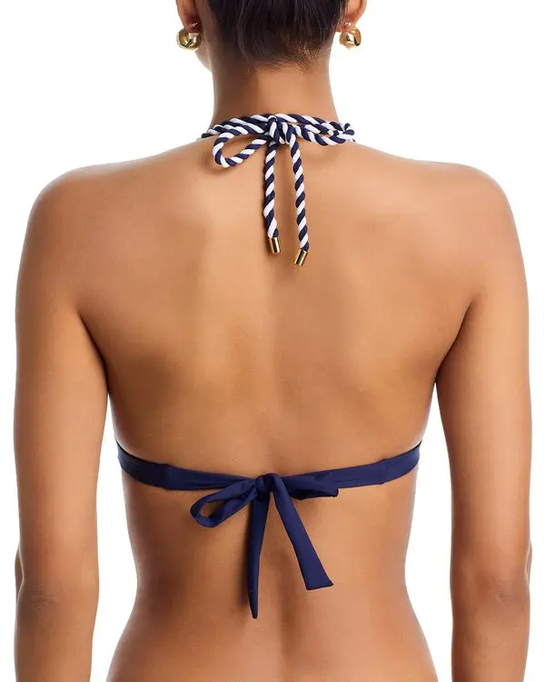 La Blanca Floral Halter Bikini Top