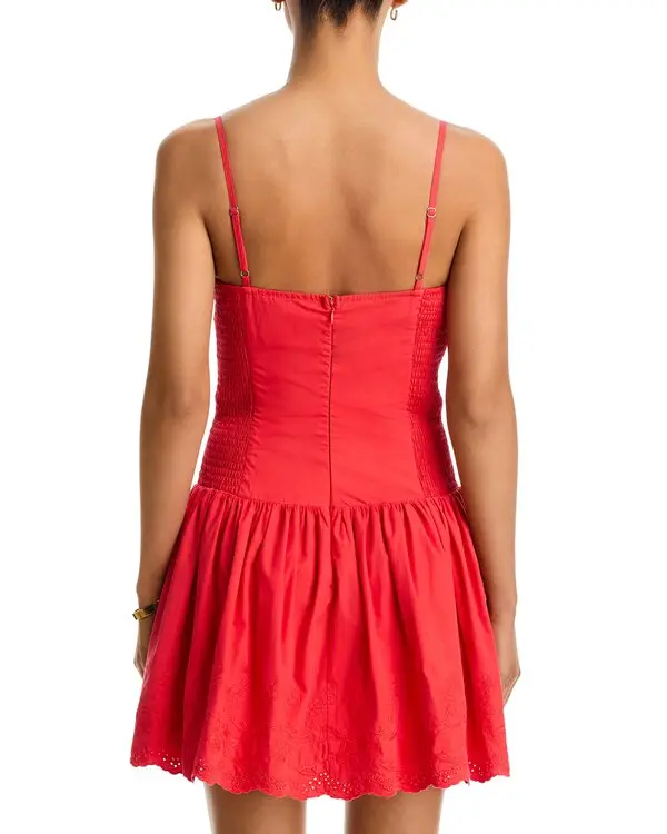 Aqua Poplin Mini Dress Exclusive