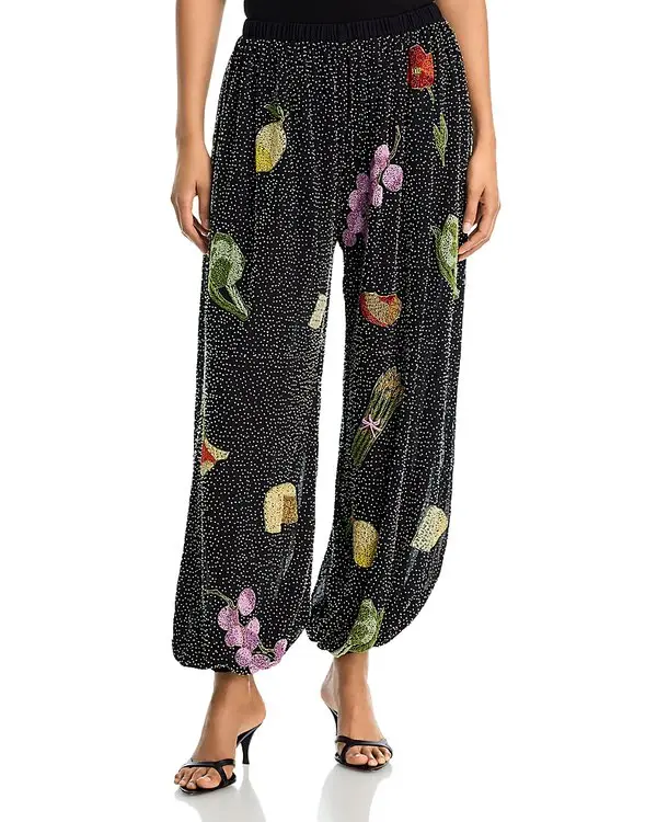 Aqua Sequin Joggers