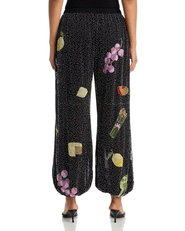 Aqua Sequin Joggers