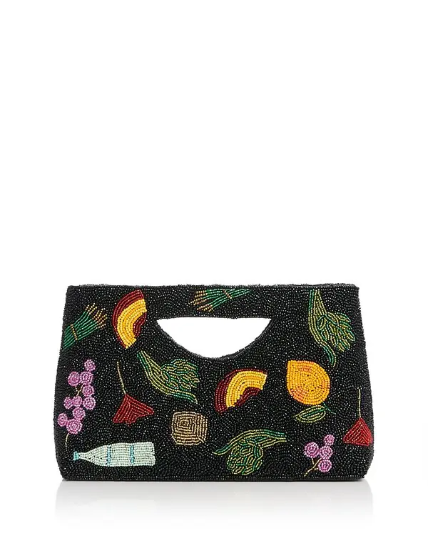 Aqua X Lsa Beaded Clutch