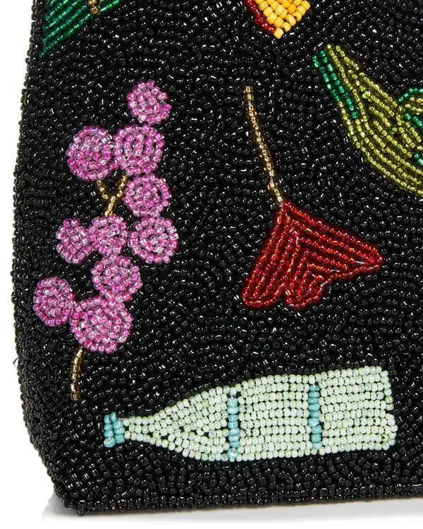 Aqua X Lsa Beaded Clutch