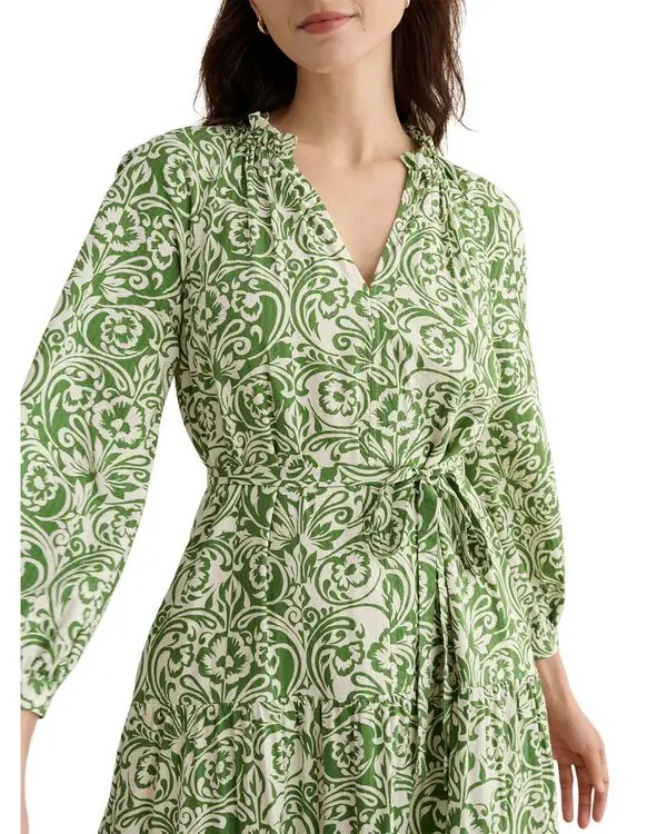 HOBBS LONDON Amaris Printed Midi Dress