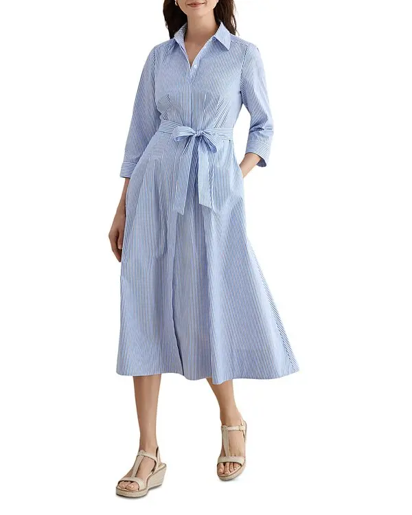 HOBBS LONDON Stripe Shirtdress
