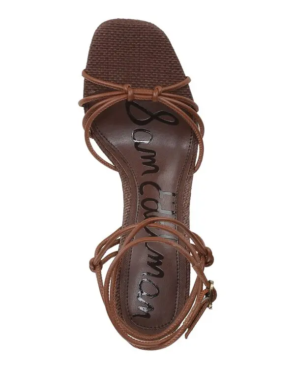 Sam Edelman Wedge Sandals - Rich Cognac