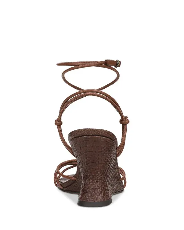 Sam Edelman Wedge Sandals - Rich Cognac