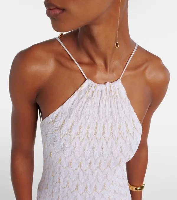 Missoni Halterneck Open-back Lamé Gown