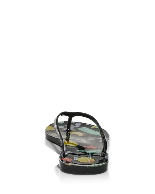 Aqua X Lisa Saya Gah Clrac Flip Flops Exclusive - Black Multi