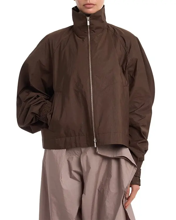 Issey Miyake Pleats Please Akimbo Mock Neck Jacket
