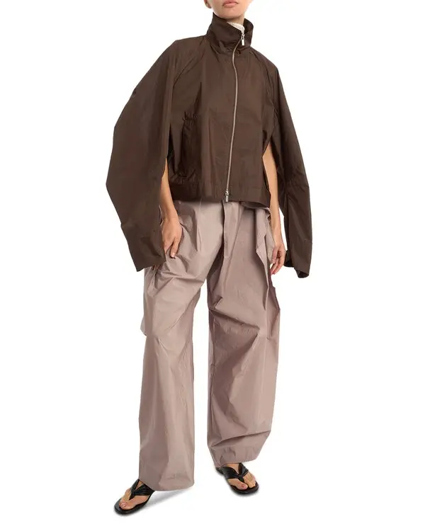 Issey Miyake Pleats Please Akimbo Mock Neck Jacket