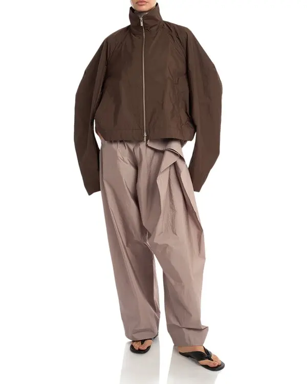 Issey Miyake Pleats Please Akimbo Mock Neck Jacket