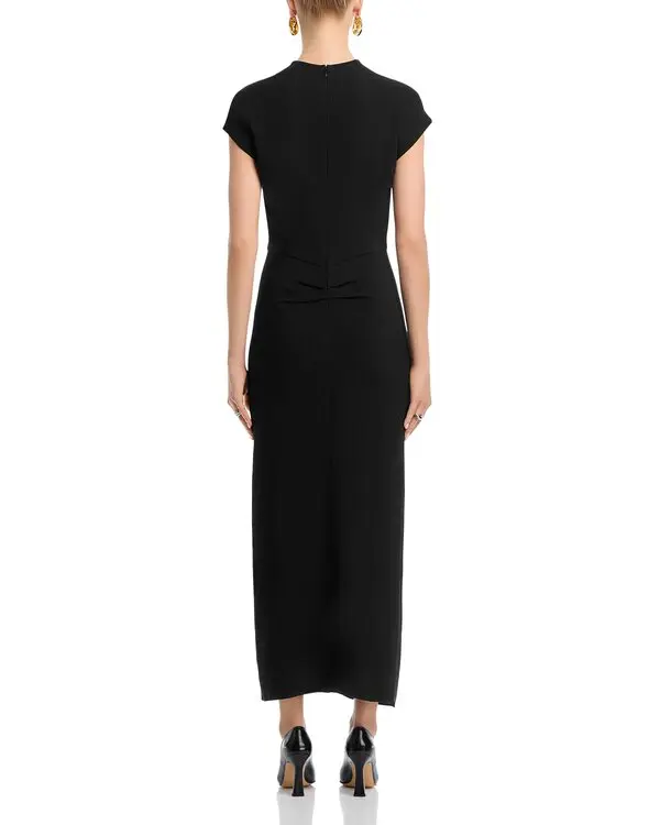 Tove Ennis Drape Dress - Black