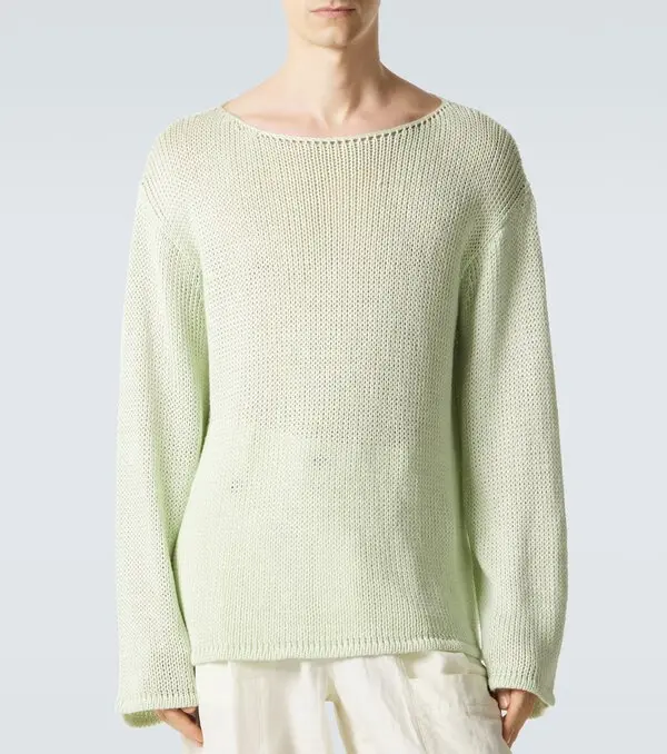 Giorgio Armani Linen And Cashmere-blend Sweater