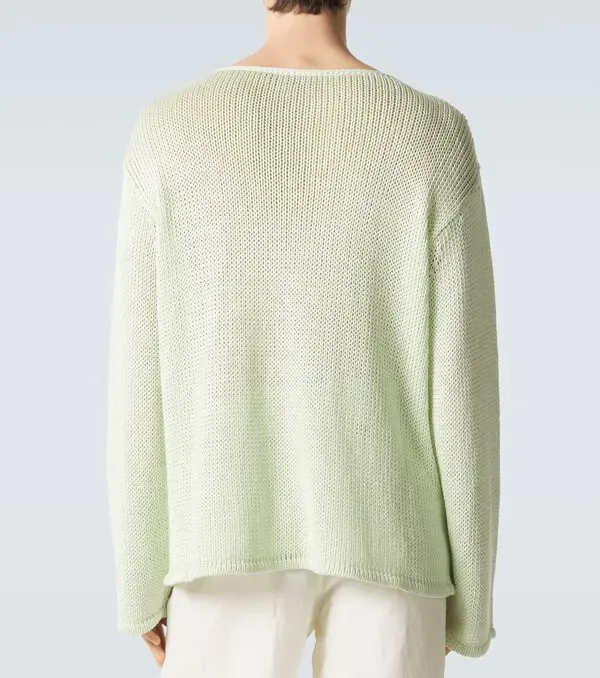 Giorgio Armani Linen And Cashmere-blend Sweater