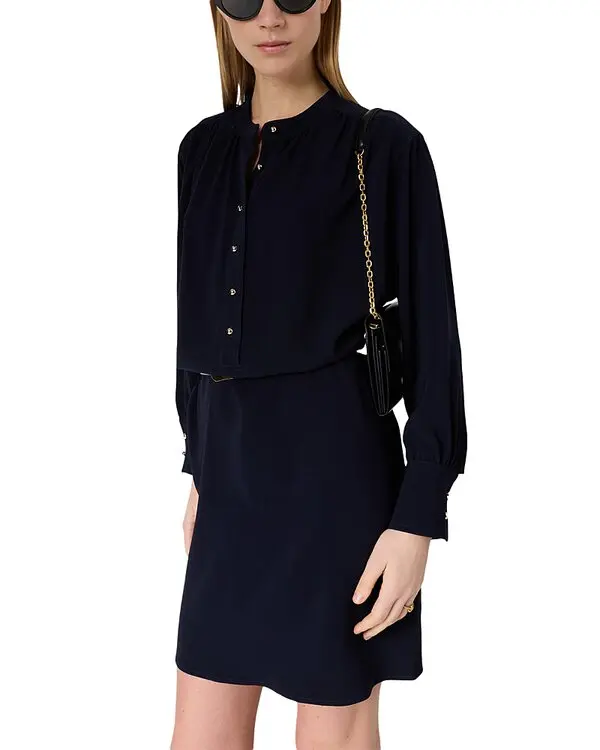 Gerard Darel Rosine Shift Dress - Navy
