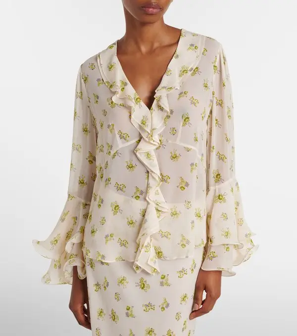 Dorothee Schumacher Airy Daydream Floral Georgette Blouse - Multicoloured