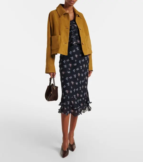 Dorothee Schumacher Airy Daydream Midi Skirt - Blue