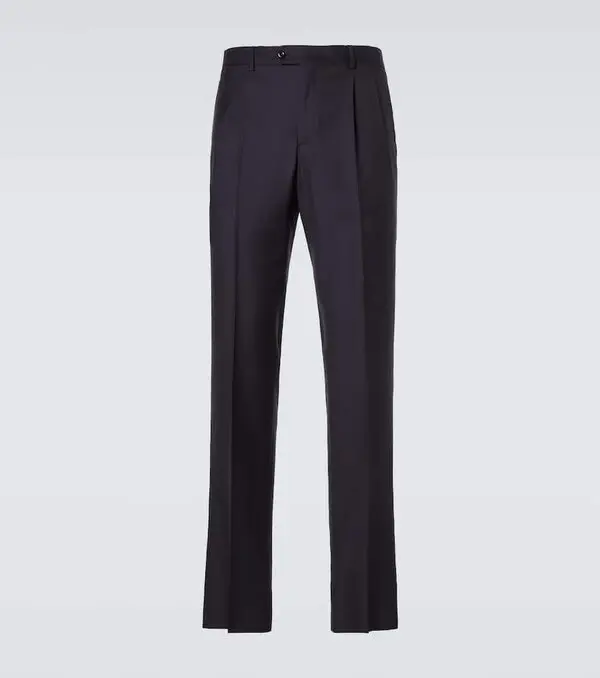 Rubinacci Virgin Wool Straight Pants