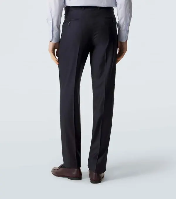 Rubinacci Virgin Wool Straight Pants