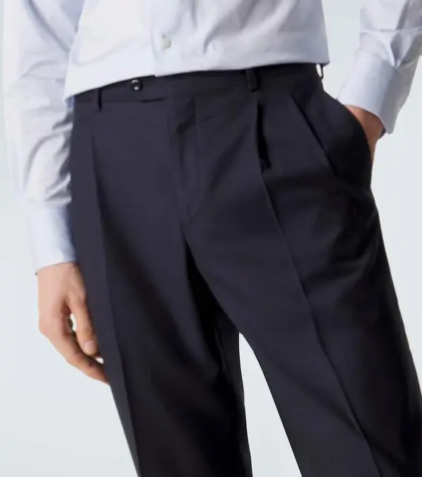 Rubinacci Virgin Wool Straight Pants