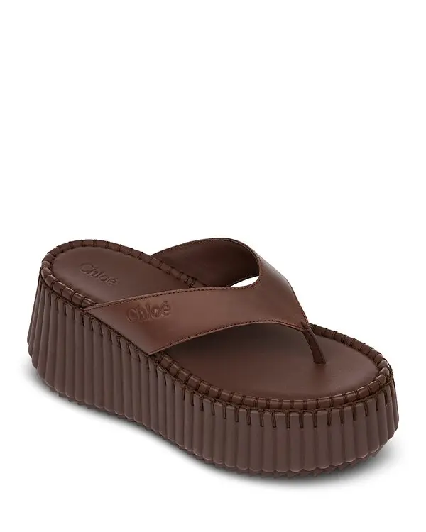 Chloé Nama Sandals - Sharp Brown