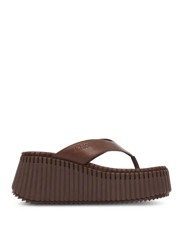 Chloé Nama Sandals - Sharp Brown