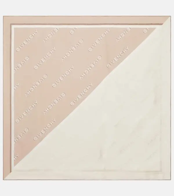 Givenchy Logo Silk Twill Scarf - Multicoloured