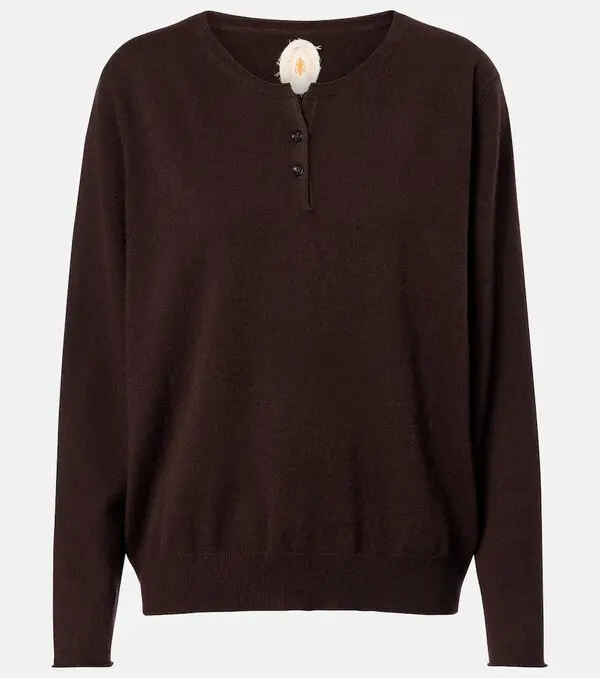 Jardin Des Orangers Cashmere V-neck Sweater - Brown