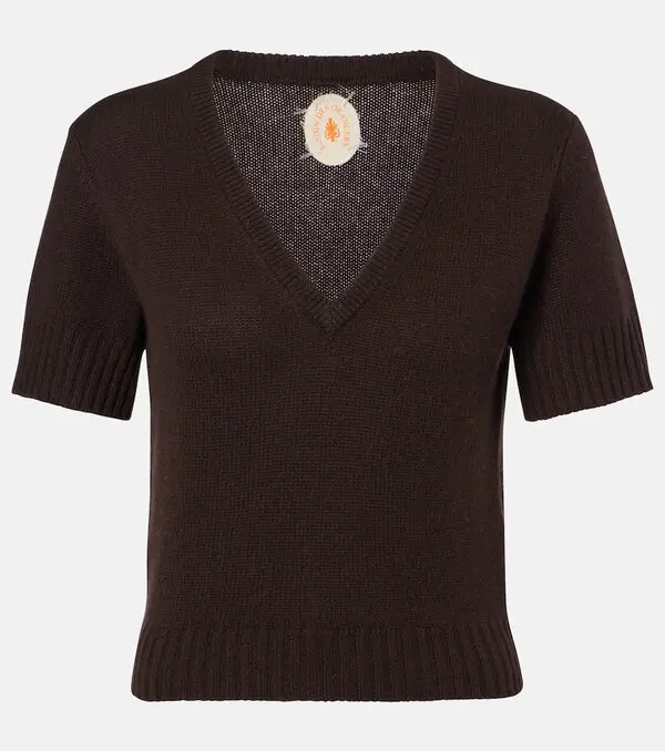 Jardin Des Orangers Cashmere Polo Collar Sweater - Brown