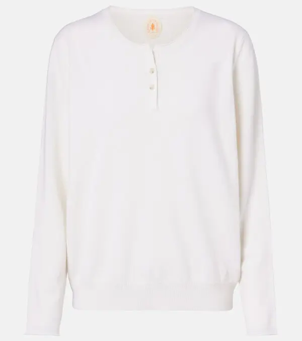 Jardin Des Orangers Cashmere V-neck Sweater - White