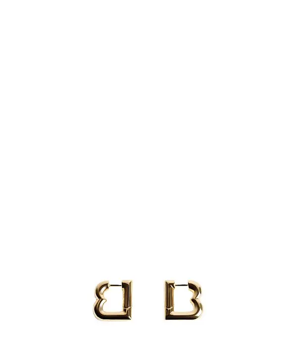 Balenciaga Eisa B Xs Earrings - Shiny Gold
