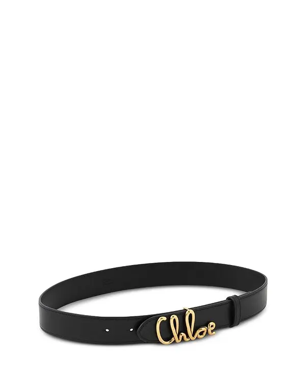 Chloé Iconic Leather Belt - Black