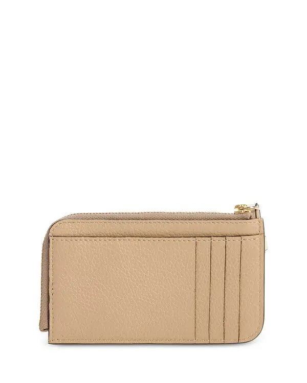 Chloé Alphabet Small Leather Coin Purse - Boyish Brown