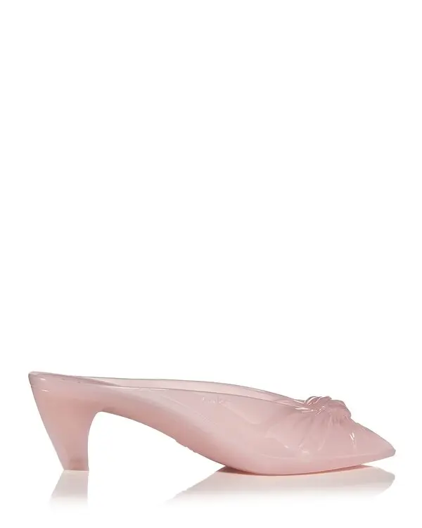 Chloé Jelly Mules With Knot Detail - Blush