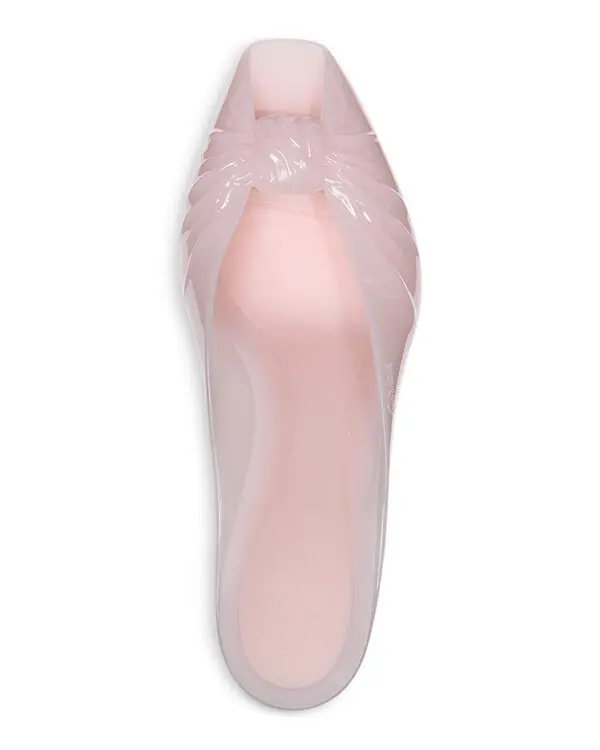 Chloé Jelly Mules With Knot Detail - Blush