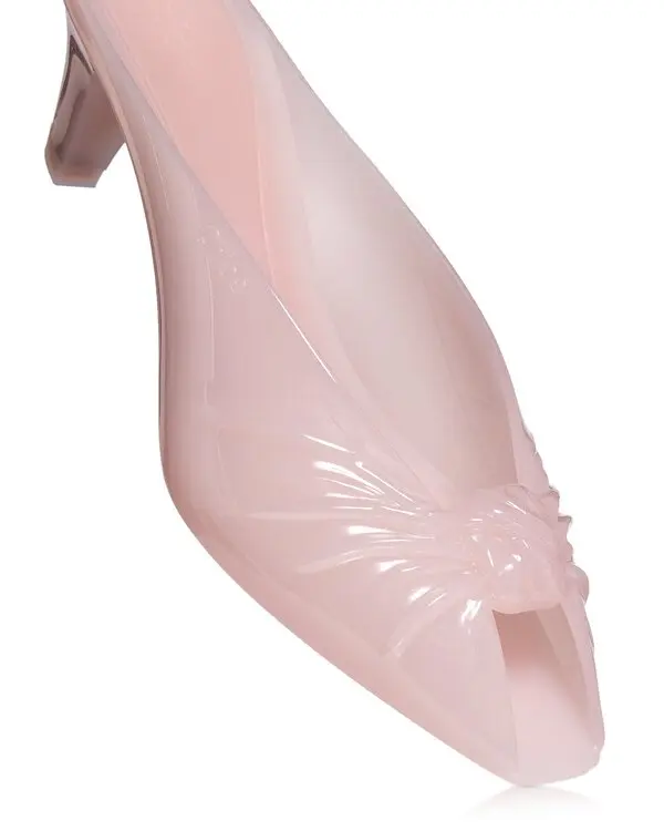Chloé Jelly Mules With Knot Detail - Blush