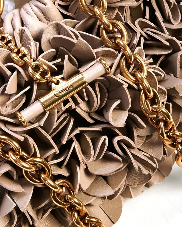 Chloé Leather Shoulder Bag - Woodsmoke