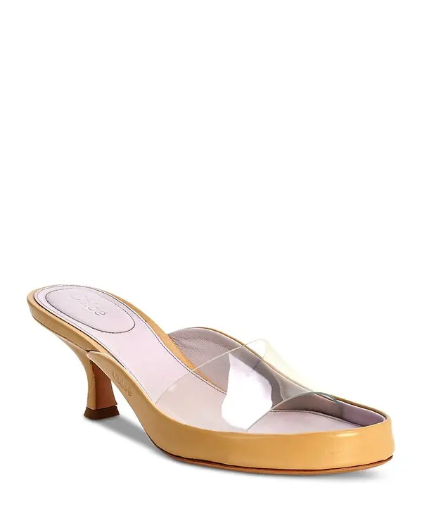 Chloé Junie Mules - Soft Ivory