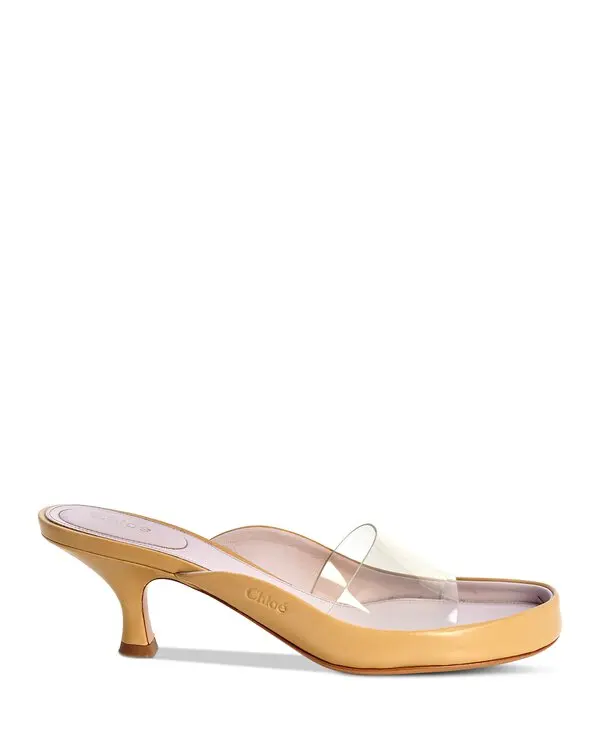 Chloé Junie Mules - Soft Ivory