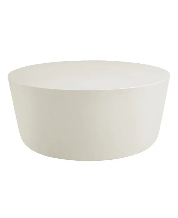MODWAY Brion Round Indoor Outdoor Patio Concrete Coffee Table