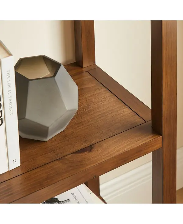 MODWAY Vexley 72 Inch Tall Narrow Arched Bookshelf