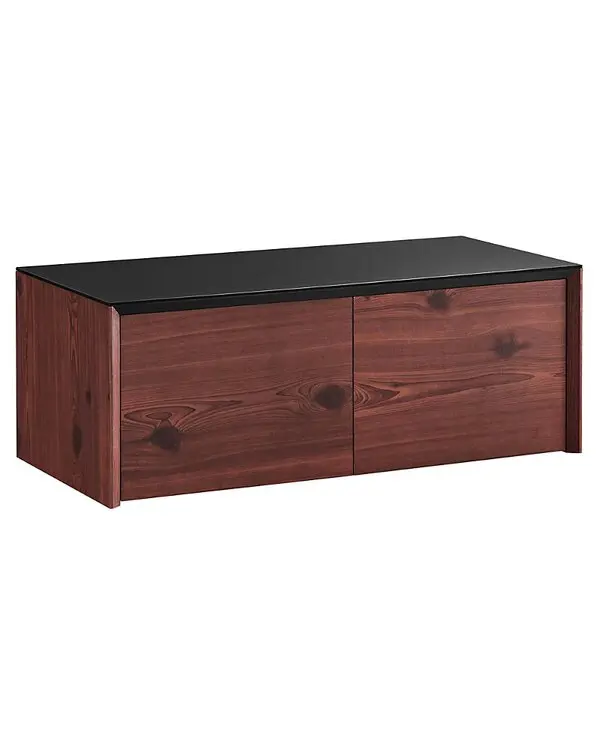 MODWAY Kinetic Wall-mount Office Storage Cabinet - Black Cherry