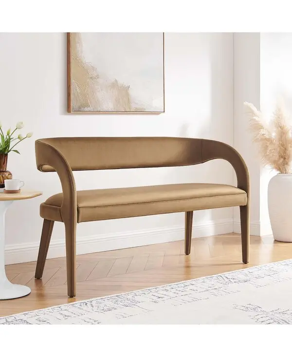 MODWAY Pinnacle Performance Velvet Accent Bench