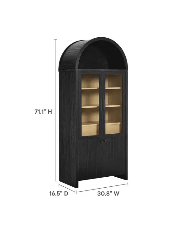 MODWAY Evie Arched Tall Display Cabinet