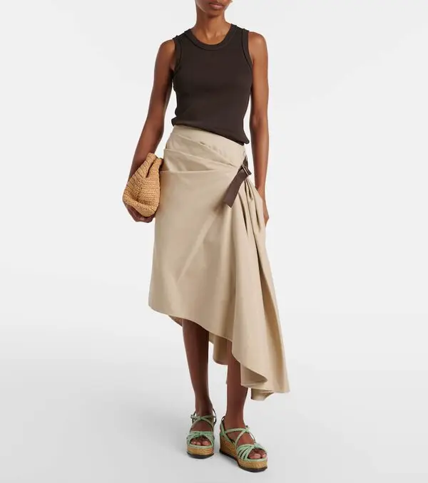 JIMMY CHOO Nyra Braided Leather Espadrille Wedges